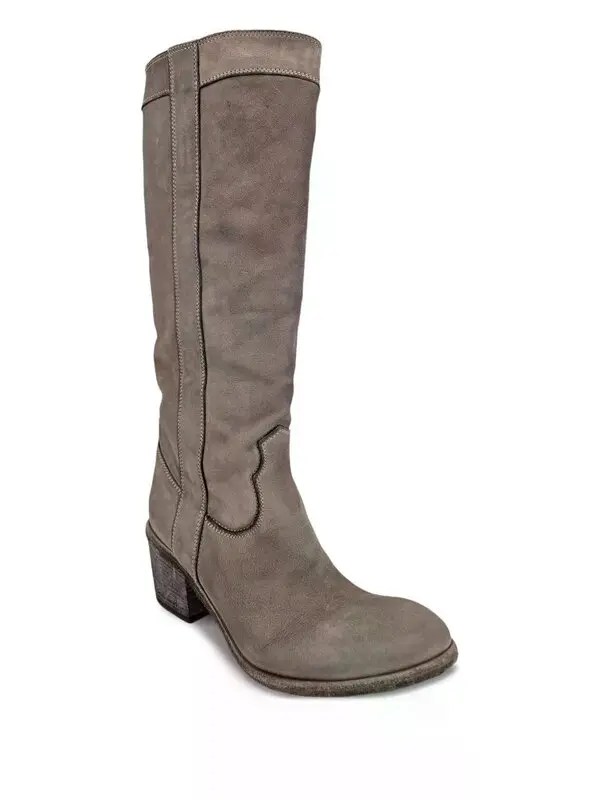 MADISON MAISON 57mm Leather Pull-on Boots - Brown