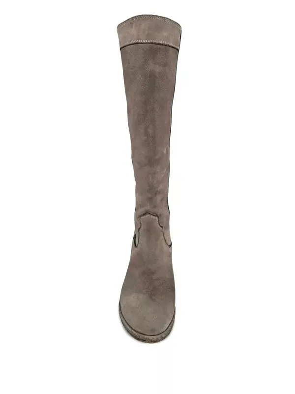 MADISON MAISON 57mm Leather Pull-on Boots - Brown