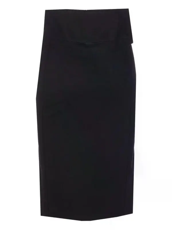 Patrizia Pepe Zip-front Midi Skirt