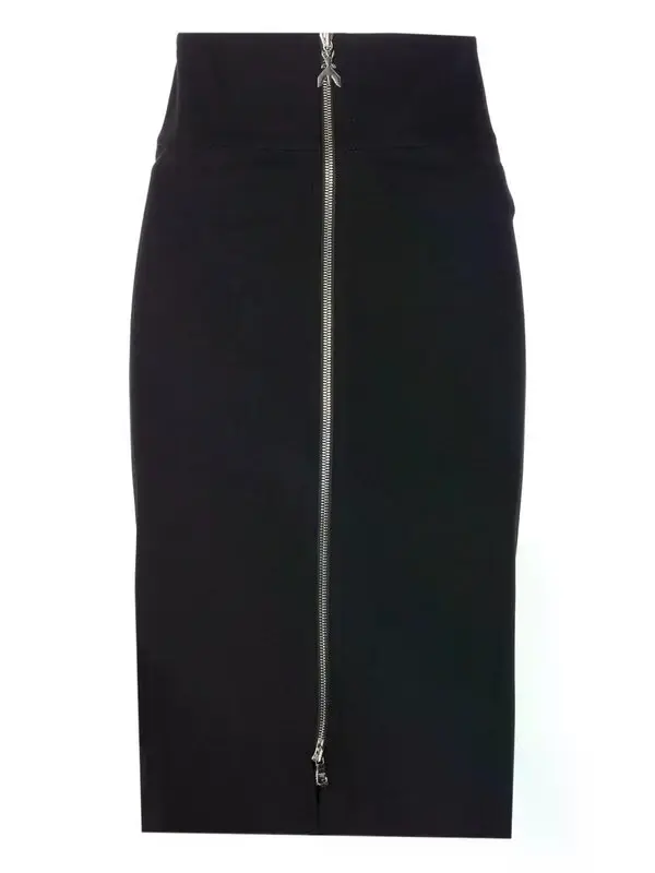 Patrizia Pepe Zip-front Midi Skirt