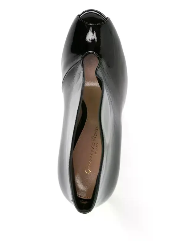 GIANVITO ROSSI 100mm Peep-toe Heeled Pumps