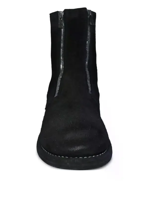 Guidi Zip-front Suede Boots