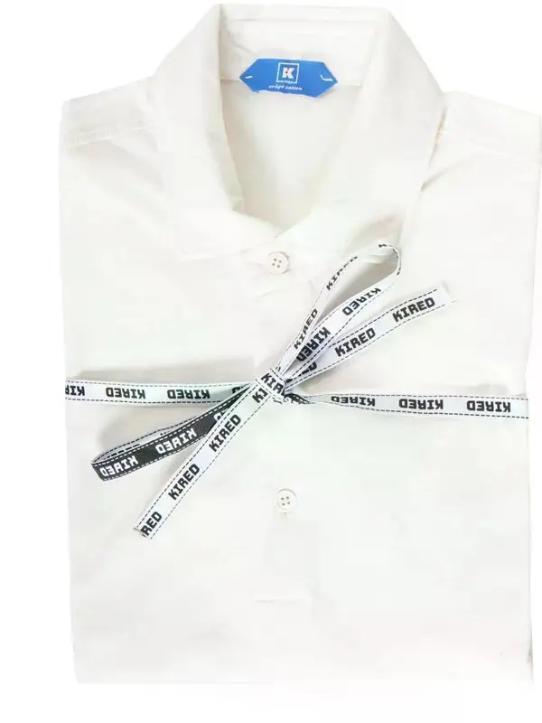 KIRED Posi Quarter-button Cotton Polo Shirt - White