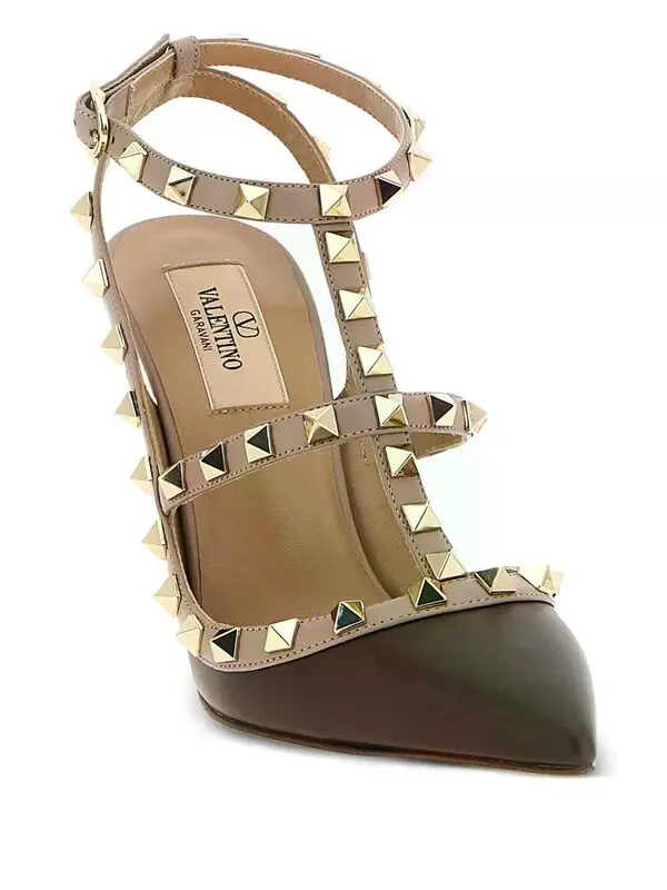 Valentino Garavani 100mm Rockstud Caged Leather Pumps