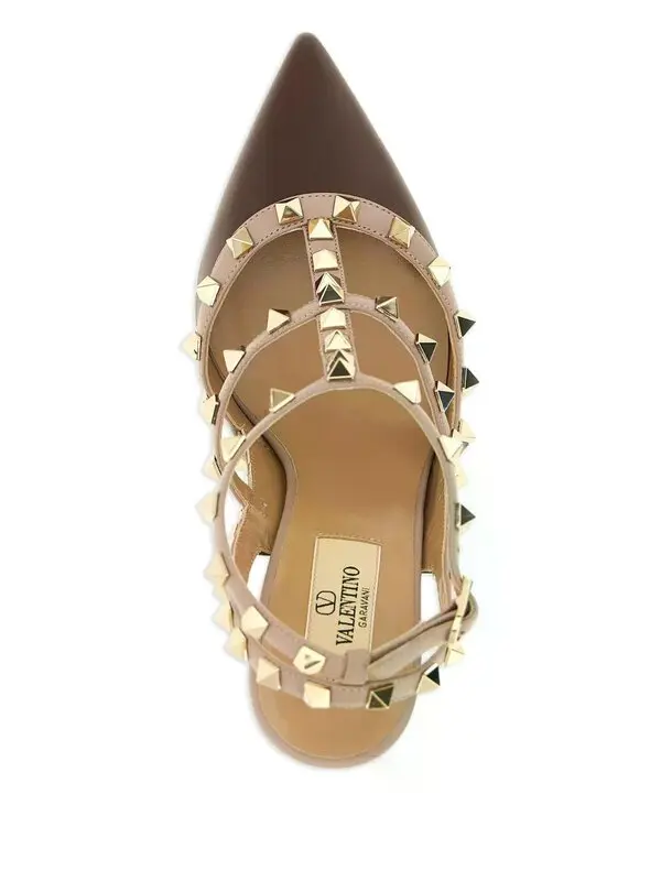 Valentino Garavani 100mm Rockstud Caged Leather Pumps