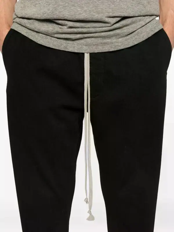 Rick Owens Drawstring Frayed Track Pants