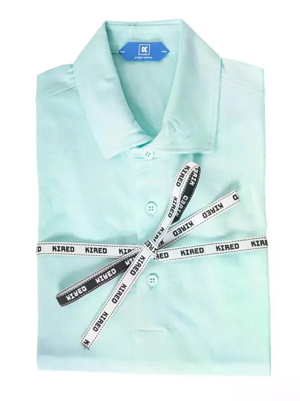 KIRED Quarter-button Polo Shirt - Blue