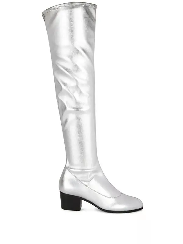 GIUSEPPE ZANOTTI Metallic Knee-high Boots