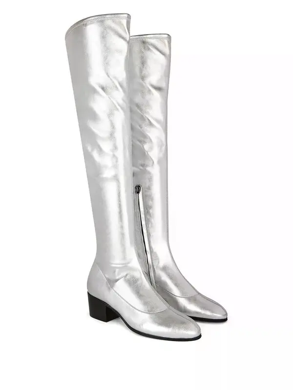 GIUSEPPE ZANOTTI Metallic Knee-high Boots