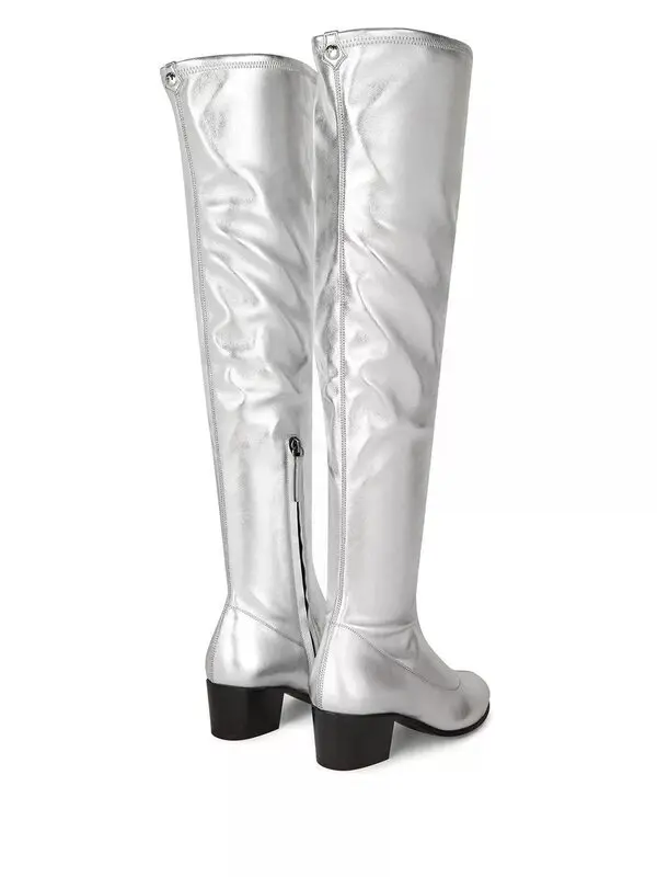 GIUSEPPE ZANOTTI Metallic Knee-high Boots