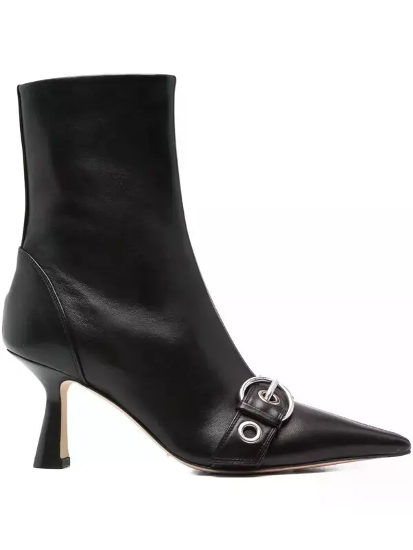 AeydĒ 80mm Buckle-detail Pointed-toe Boots