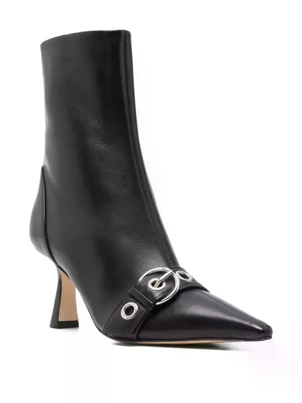 AeydĒ 80mm Buckle-detail Pointed-toe Boots