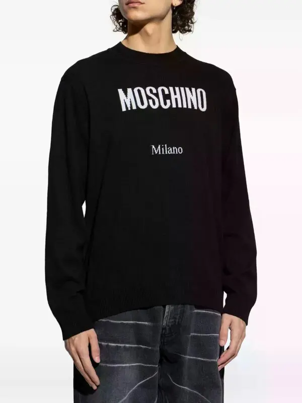 Moschino Milano-logo Sweater - Black