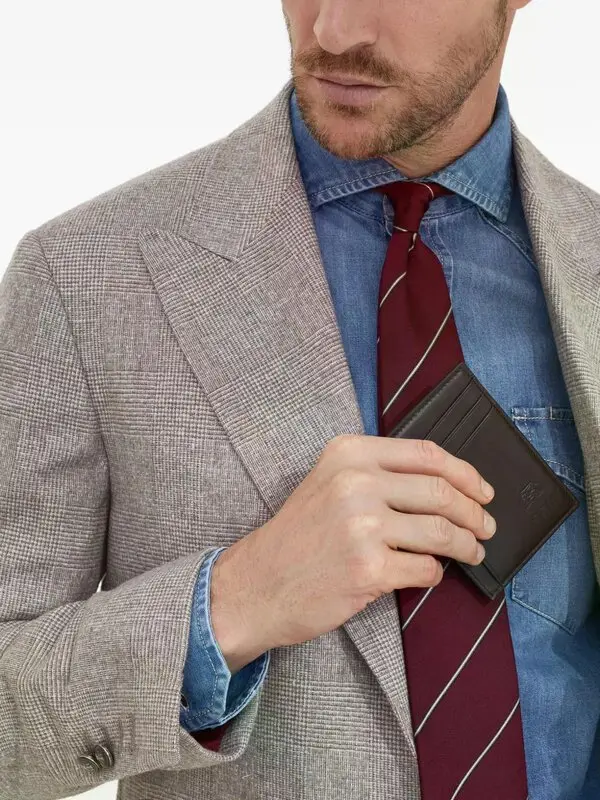 Brunello Cucinelli Leather Card Holder - Brown