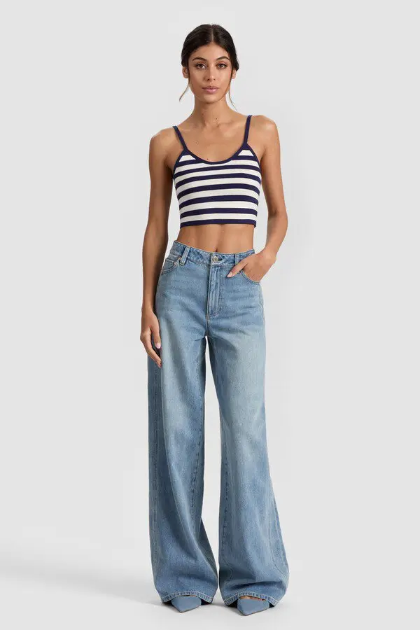 Alice + Olivia Maude Striped Bralette