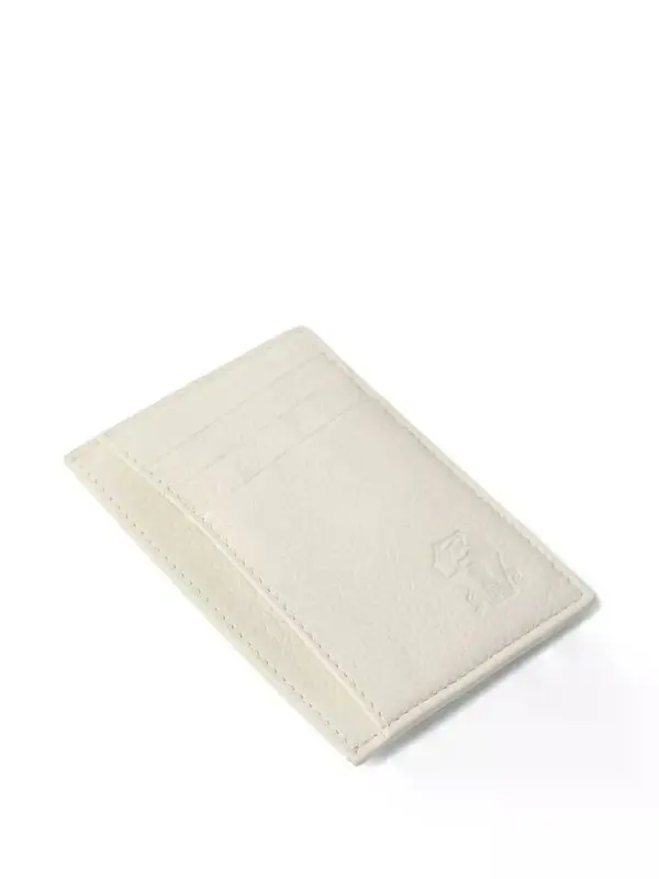 Brunello Cucinelli Logo-debossed Card Holder - White