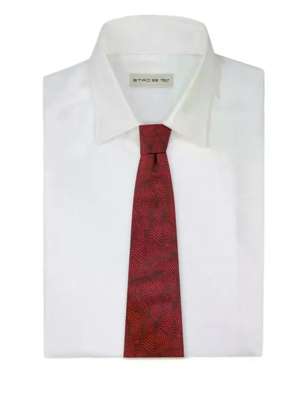 Etro Silk Swirl Pattern Neck Tie