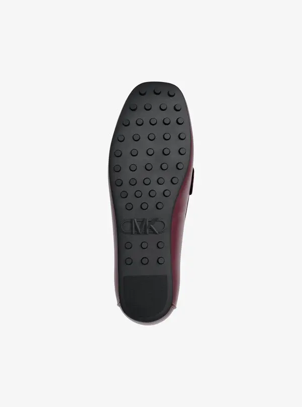 Michael Kors Mandy Leather Moccasin Loafer - Red