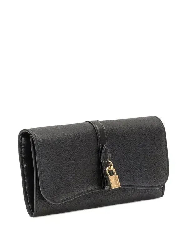 Stella McCartney Ryder Padlock-detail Wallet - Black