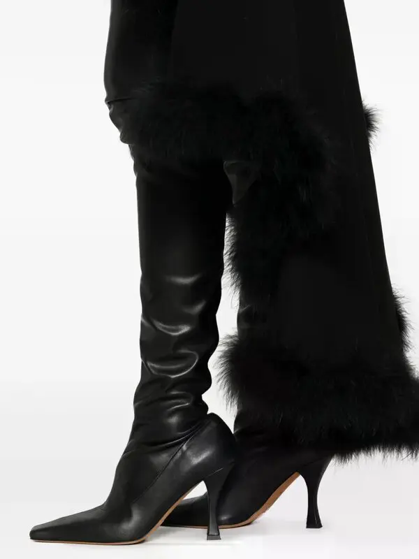 MUGLER Asymmetric Trimmed Skirt