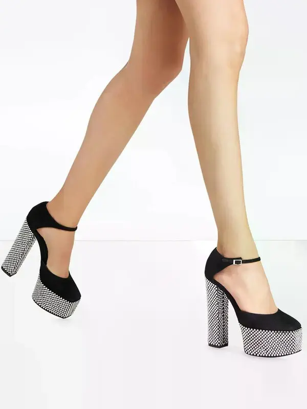GIUSEPPE ZANOTTI Crystal-embellished Platform Sandals