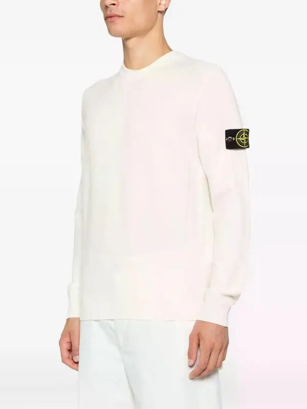 Stone Island Logo-patch Crew-neck Sweater