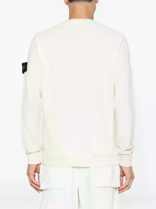 Stone Island Logo-patch Crew-neck Sweater