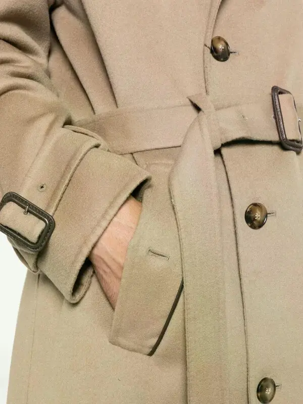Canali Belted Double-breasted Coat