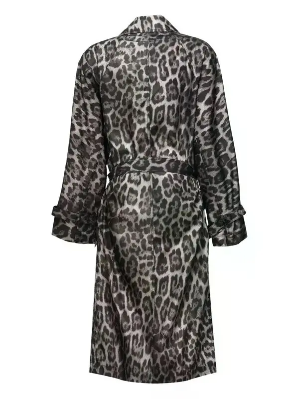 Stella McCartney Leopard-print Belted Trench Coat
