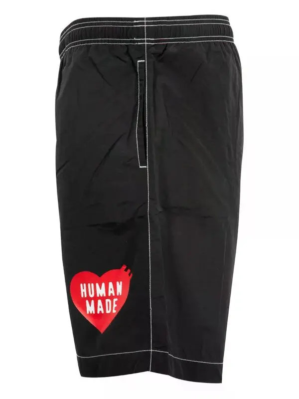 HUMAN MADE Heart-logo Swim Shorts