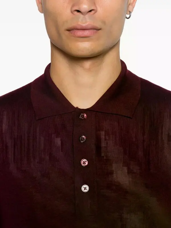 PAOLO PECORA Wool Polo Shirt