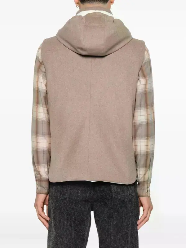 Brunello Cucinelli Hooded Gilet - Brown