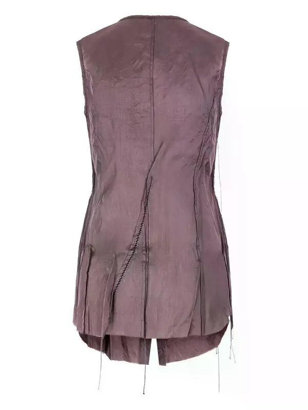 PHAEDO STUDIOS Button-front Raw-edge Top