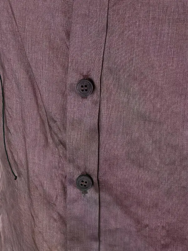 PHAEDO STUDIOS Button-front Raw-edge Top