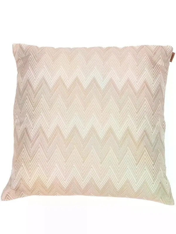 Missoni Zigzag-pattern Feather Down Cushion - Neutrals