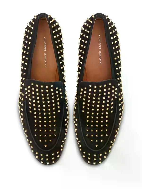 GIUSEPPE ZANOTTI Studded Suede Loafers