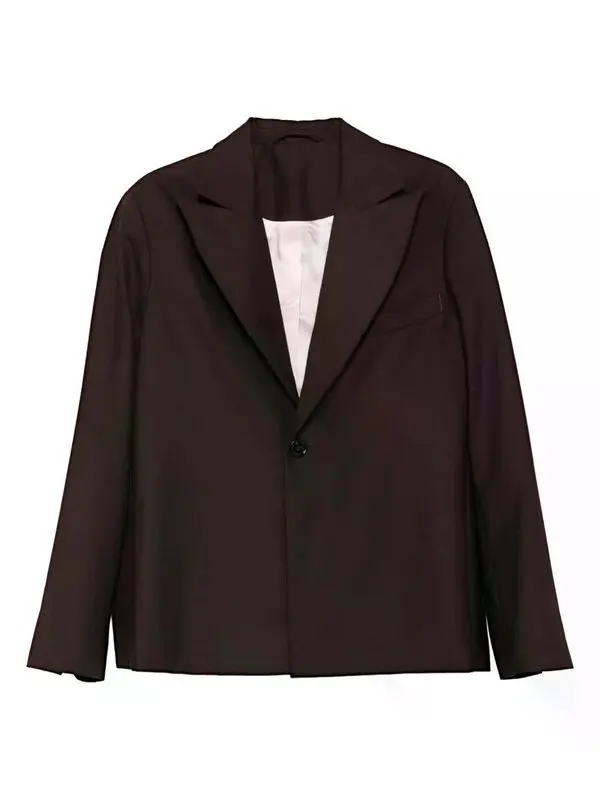 Séfr Peak-lapel Blazer - Brown