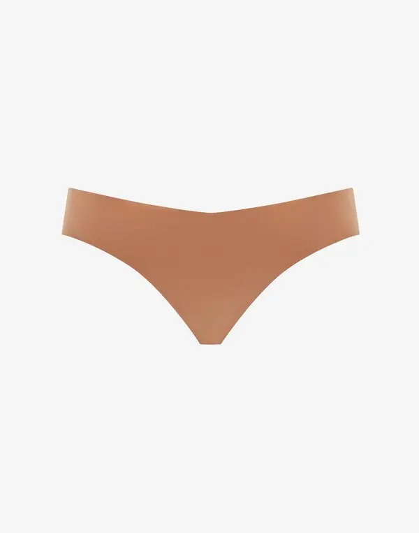 THIRDLOVE Zero Edge™ Invisible Thong Panty - Mocha