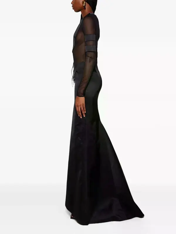 LAQUAN SMITH Scoop-neck Gown