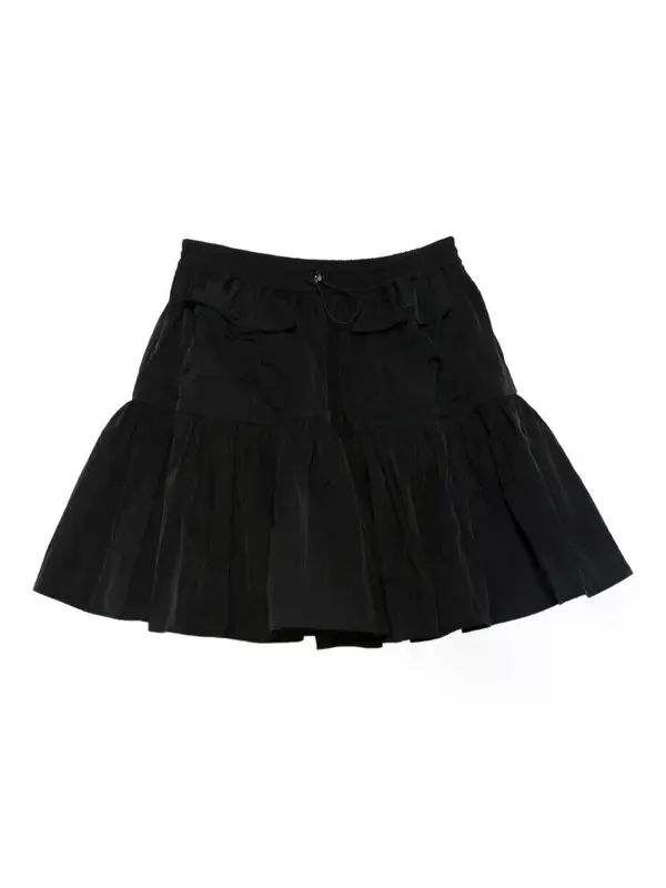 Cecilie Bahnsen Ruffled Drawstring Skirt - Black