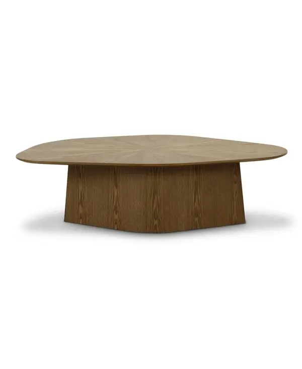 TOV FURNITURE Roche Ash Geometric Coffee Table - Brown