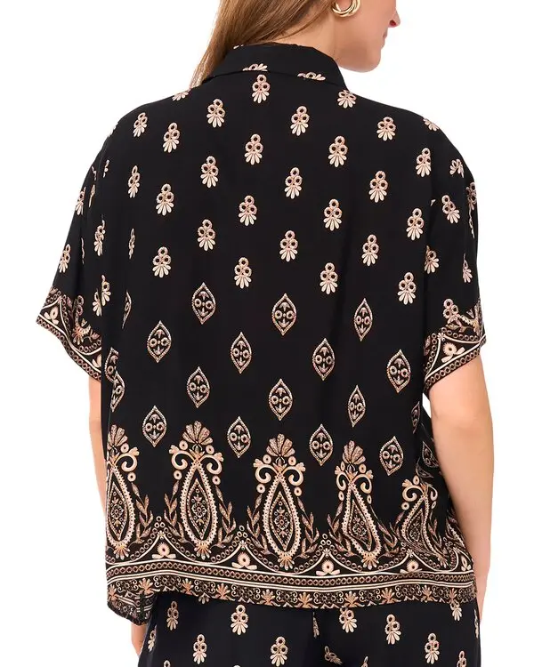 Vince Camuto Printed Oversized Shirt