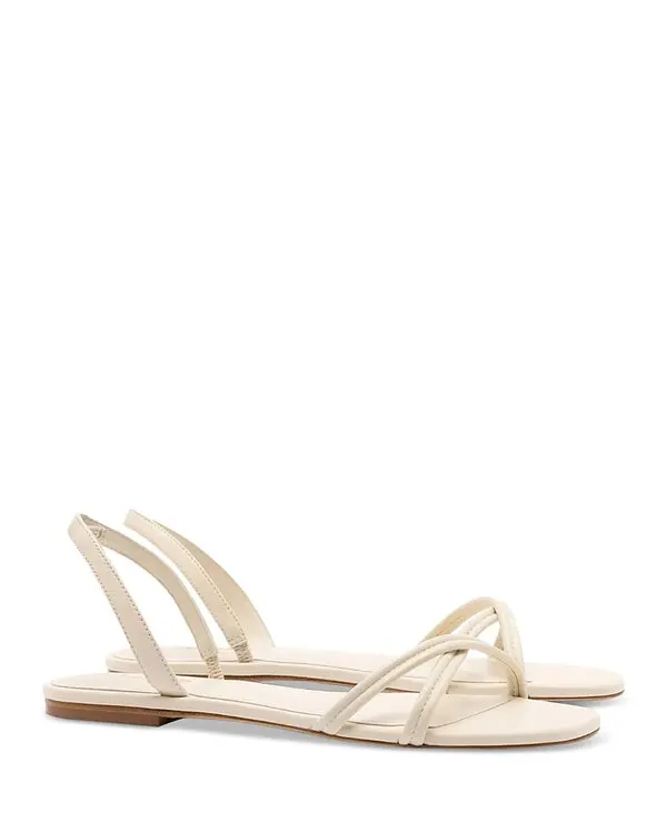 Larroude Annie Criss-cross Sandals - Ivory