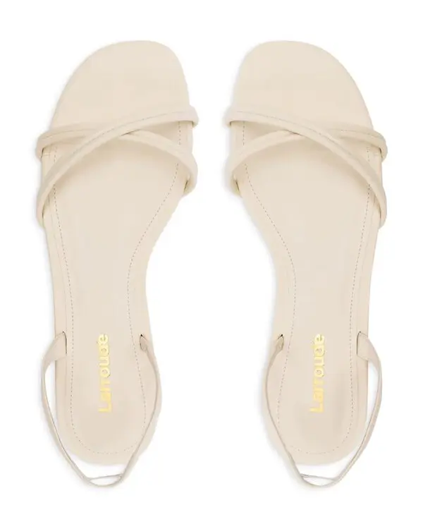 Larroude Annie Criss-cross Sandals - Ivory
