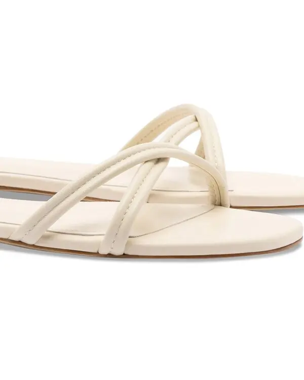 Larroude Annie Criss-cross Sandals - Ivory