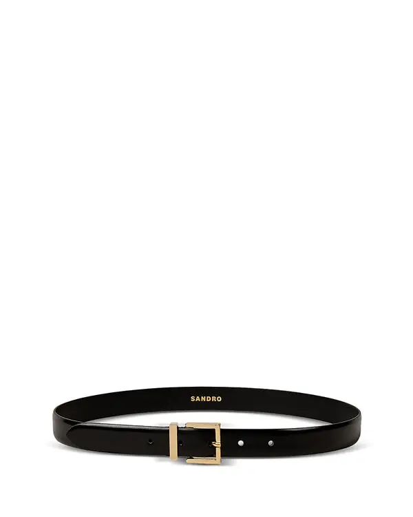 Sandro Leather Belt - Black