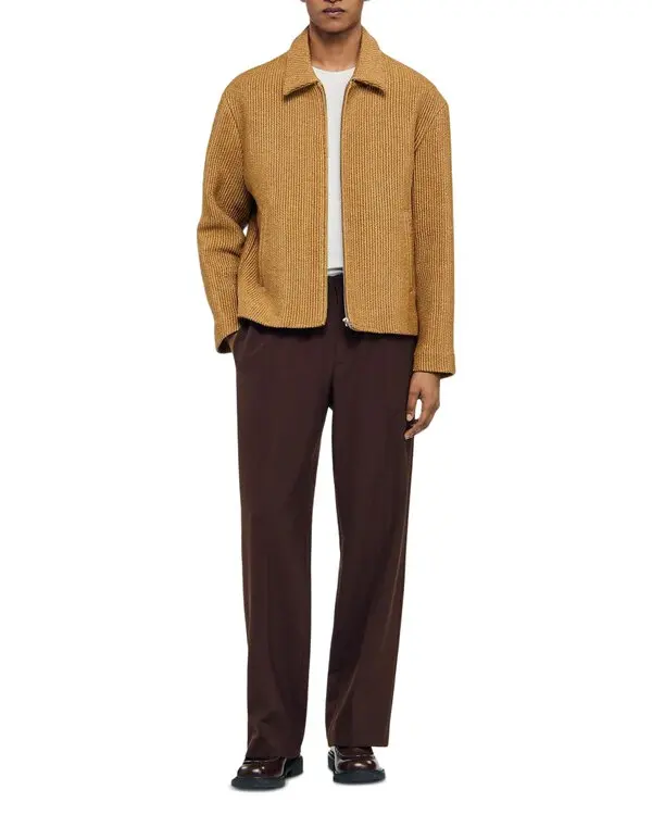 Sandro Woven Raffia Jacket