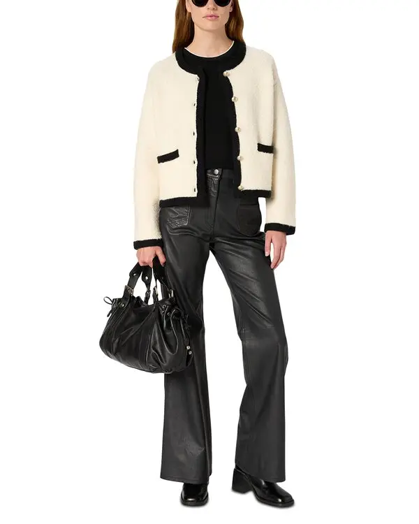 Gerard Darel Ewa Contrast Trim Cardigan