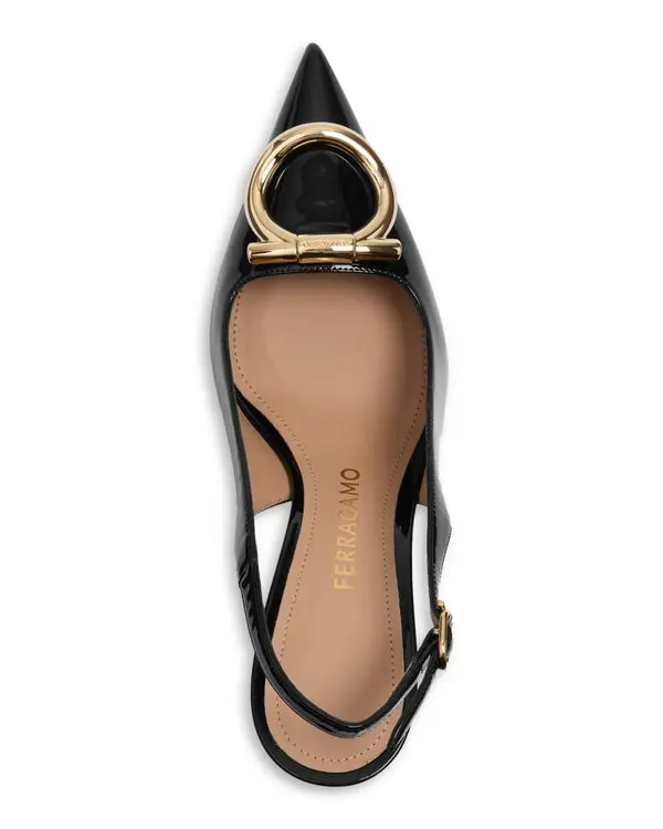 FERRAGAMO Sara Slingback Pumps - Nero