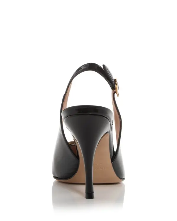 FERRAGAMO Sara Slingback Pumps - Nero
